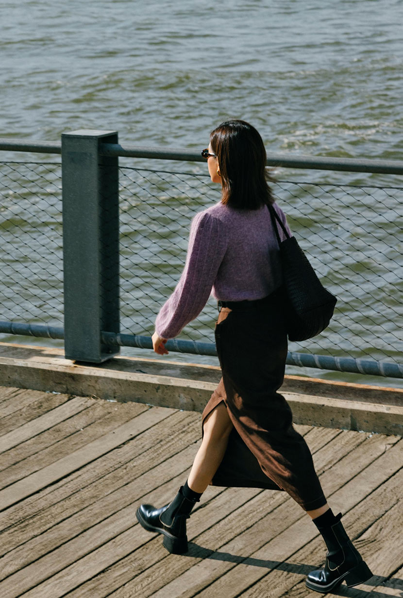 Petite Studio's Debbie Wool Pencil Skirt in Chocolate - Petite Clothing ...