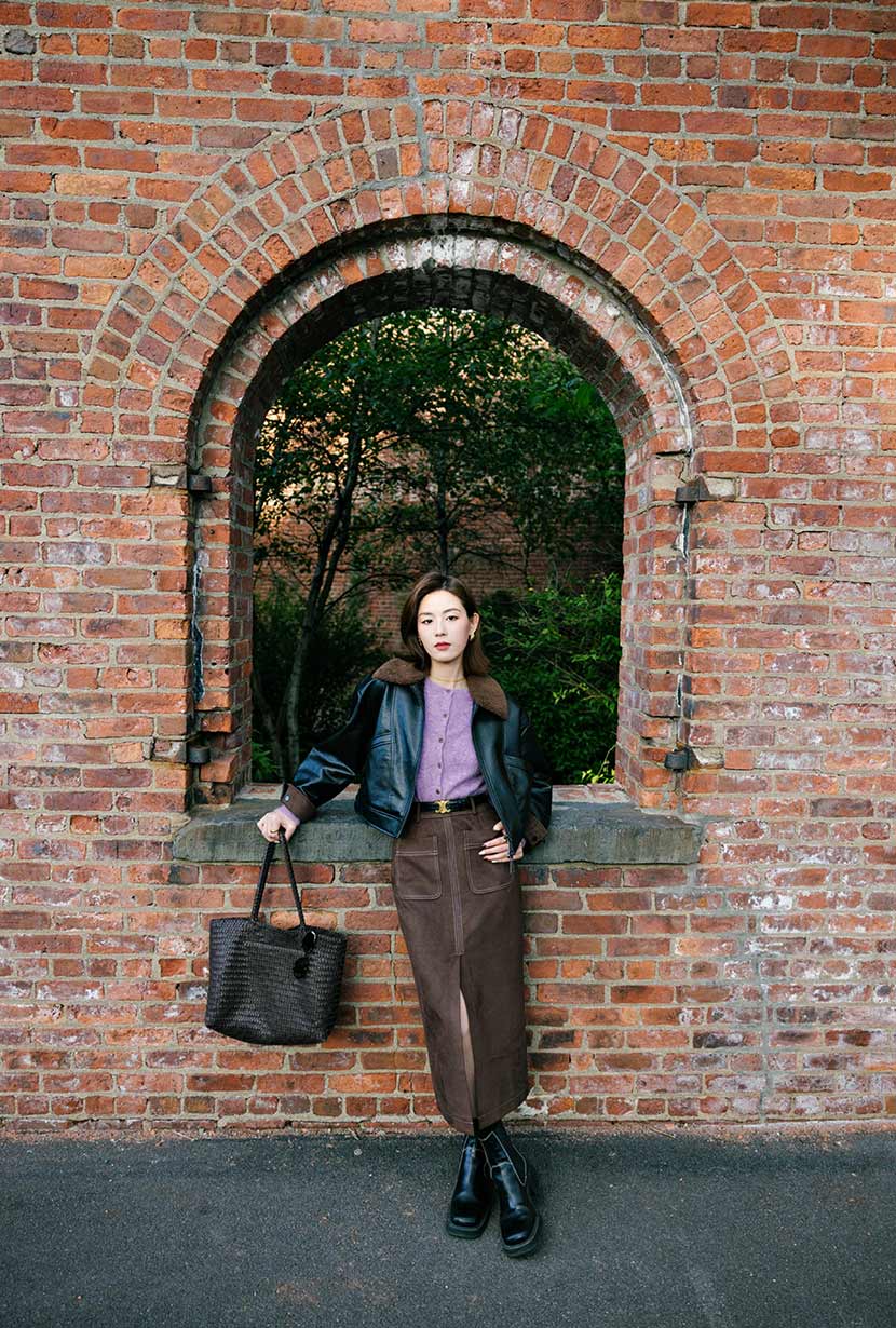 Petite Studio's Debbie Wool Pencil Skirt in Chocolate - Petite Clothing ...
