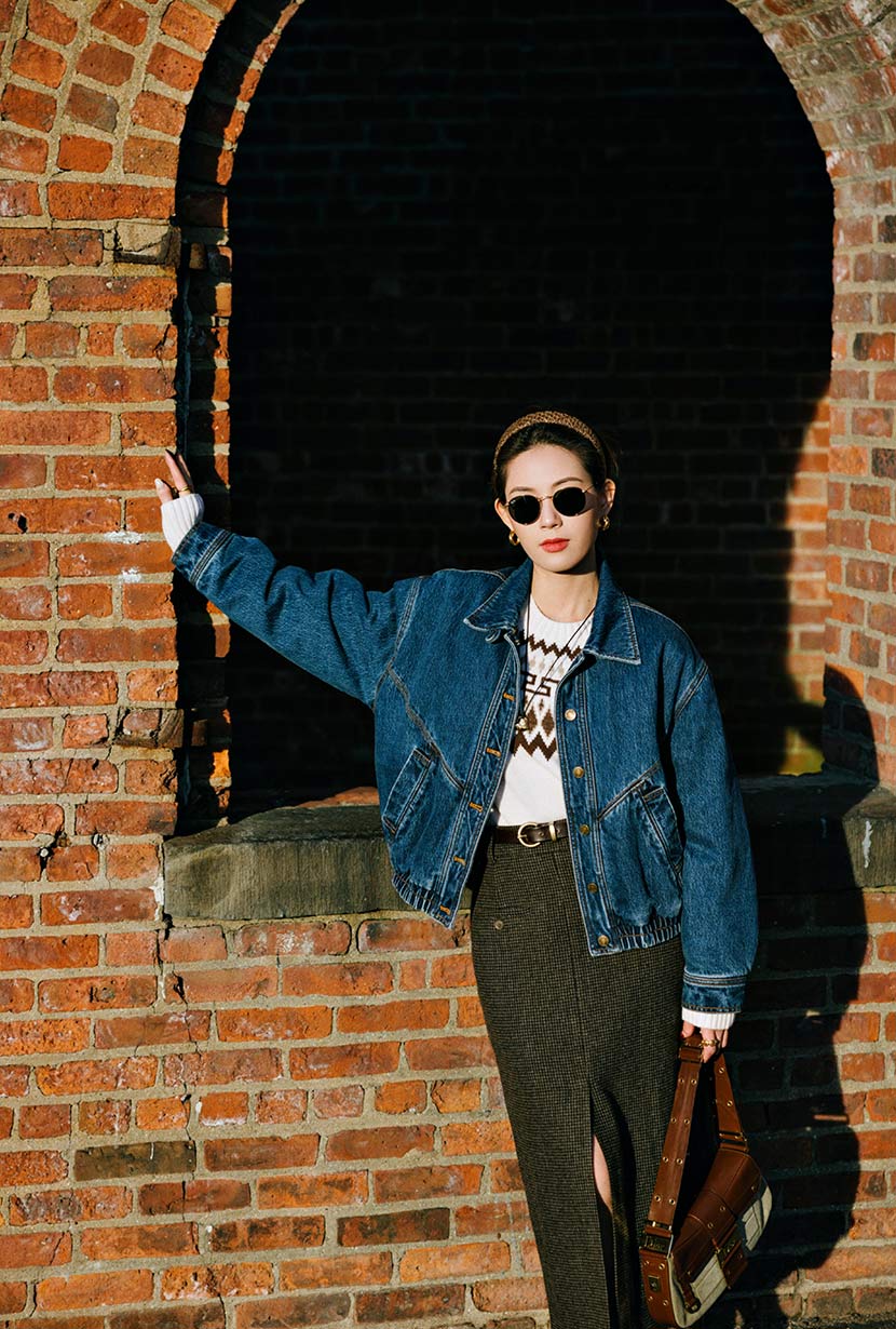 Petite Studio's Debbie Wool Pencil Skirt in Checkered - Petite Clothing ...