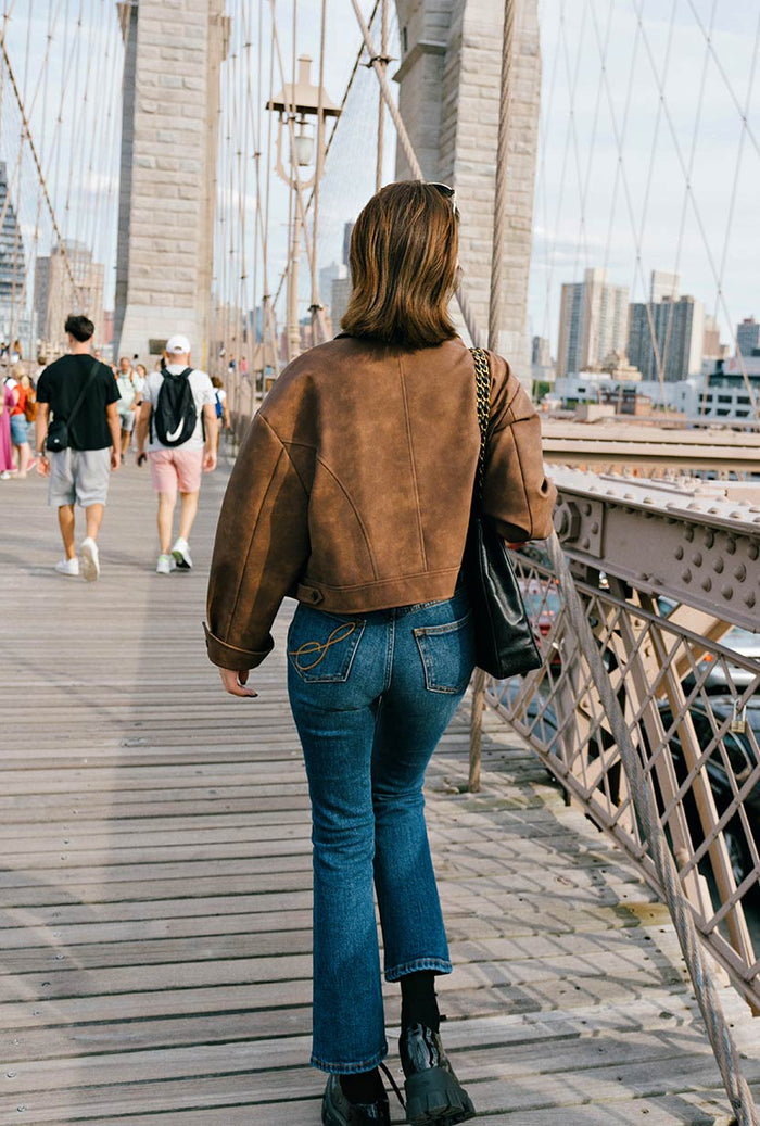 Petite Studio's Libby Crop Flare Jeans - Women's Fashion